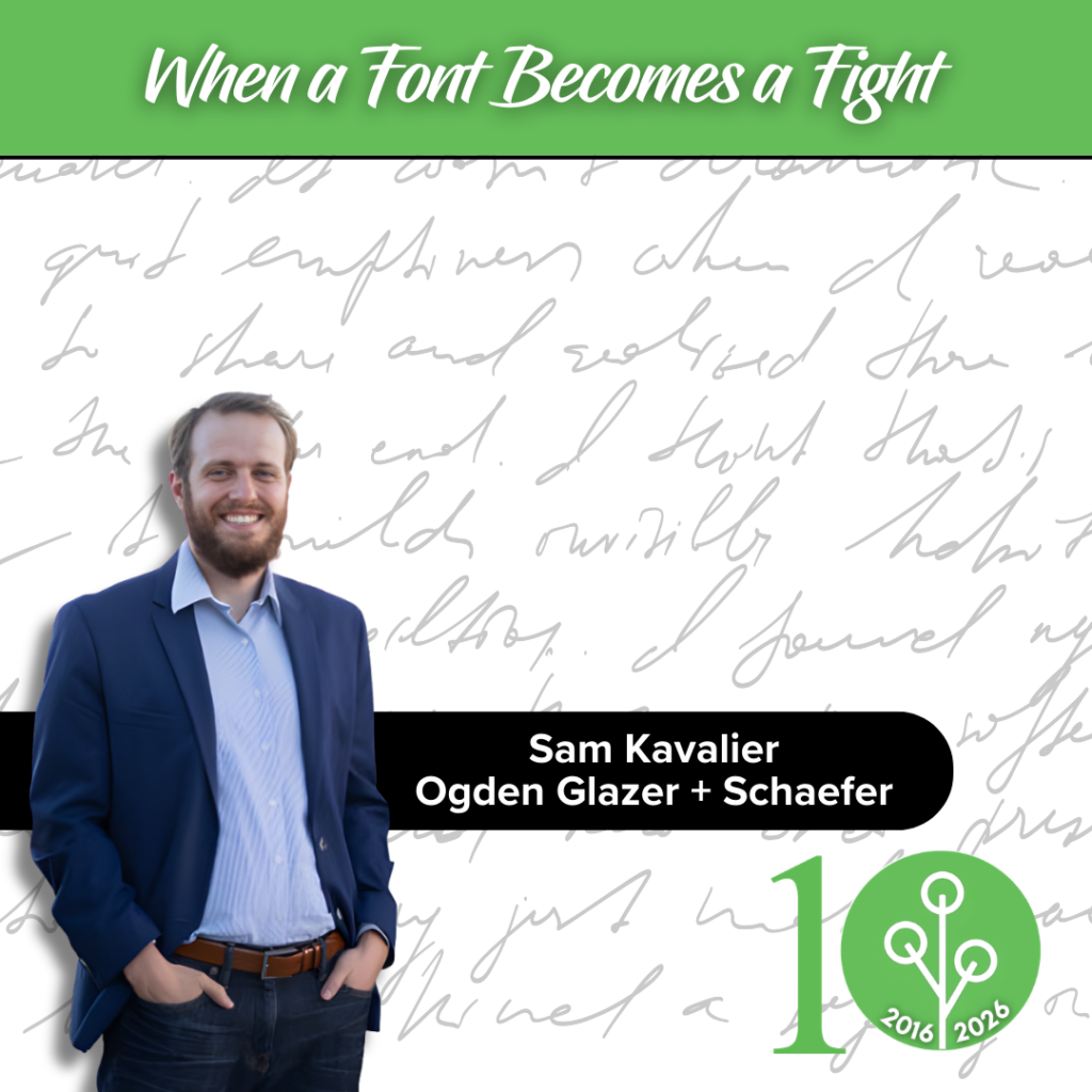 When a Font Becomes a Fight – Ogden Glazer + Schaefer